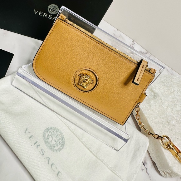 Versace | Accessories | New Unisex Versace La Medusa Caramel Vitello ...